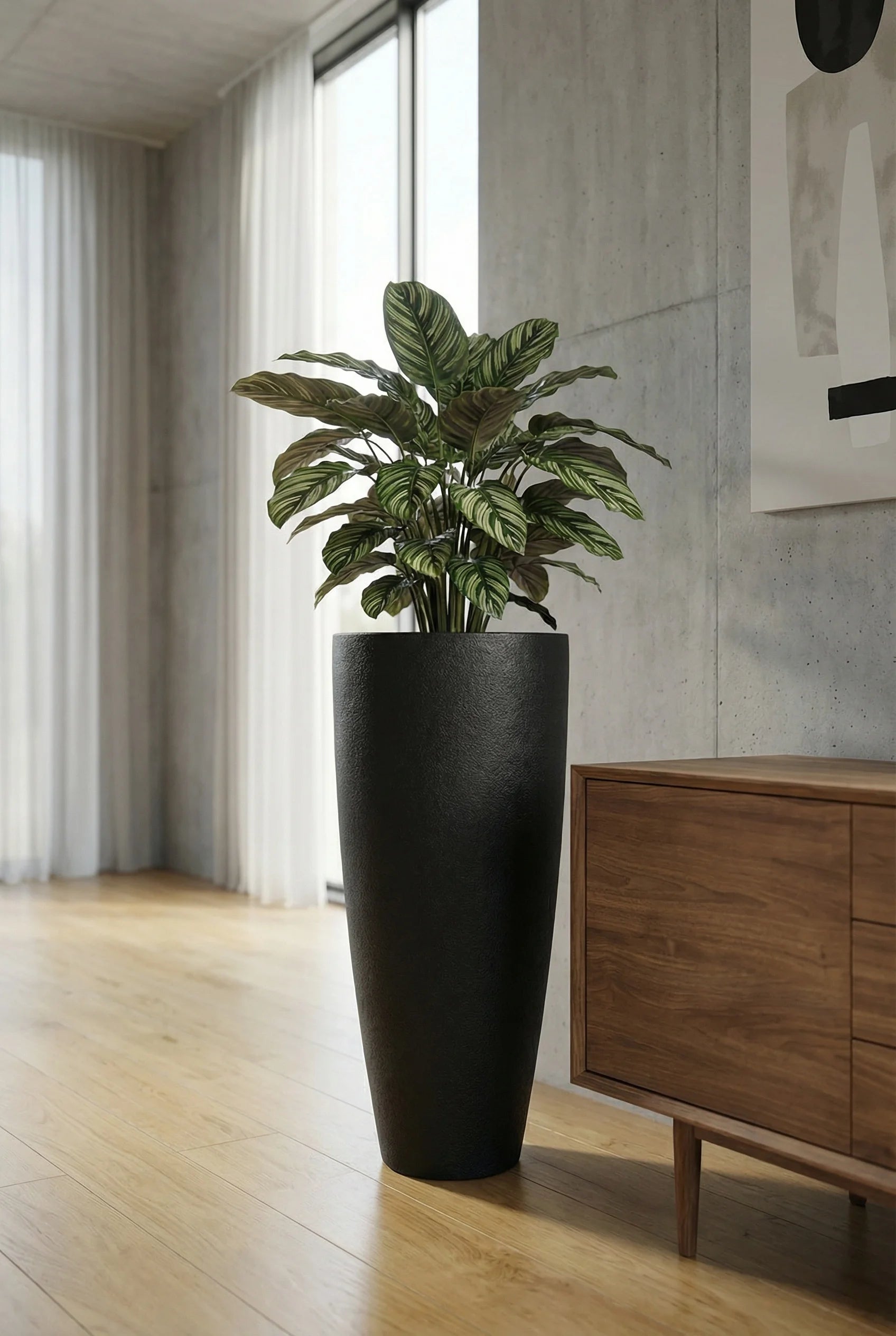 Dax Pflanzgefäß Granite Midnight Black - Pottery Pots | Finestgreen